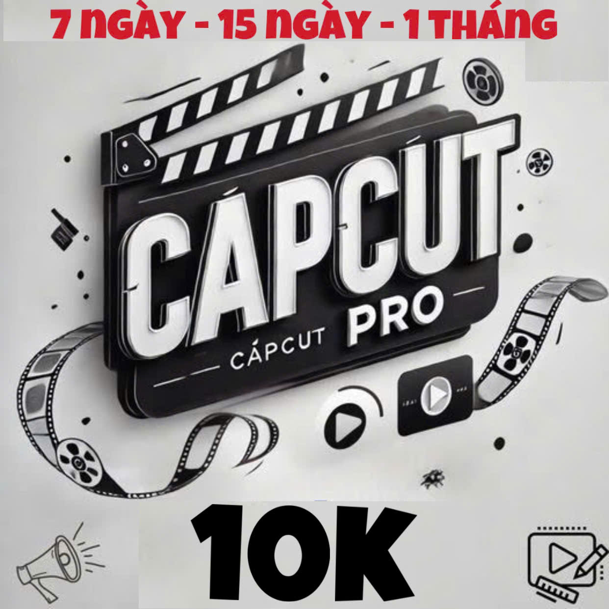 ⭐️HOT !!! CAPCUT PRO |7 NGÀY|15 NGÀY|1 THÁNG ⭐ - Tạp hóa MMO