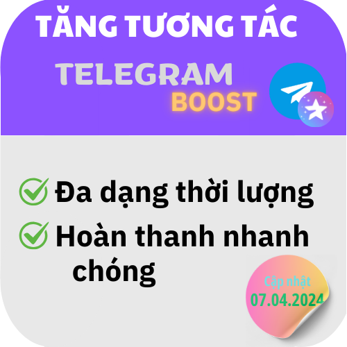 Boost kênh/nhóm Telegram - Tạp hóa MMO