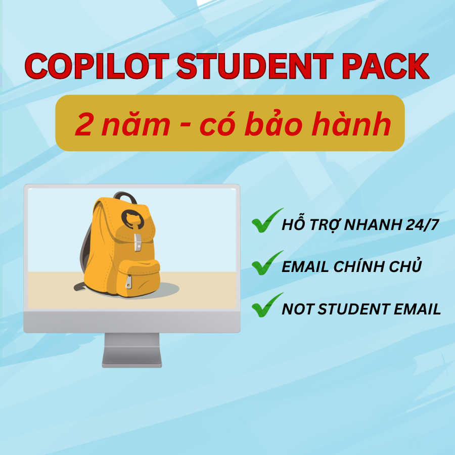 GITHUB COPILOT - GITHUB STUDENT GIÁ SIÊU RẺ | 2 YEARS | EMAIL CHÍNH CHỦ | KHÔNG DÙNG EMAIL EDU ...