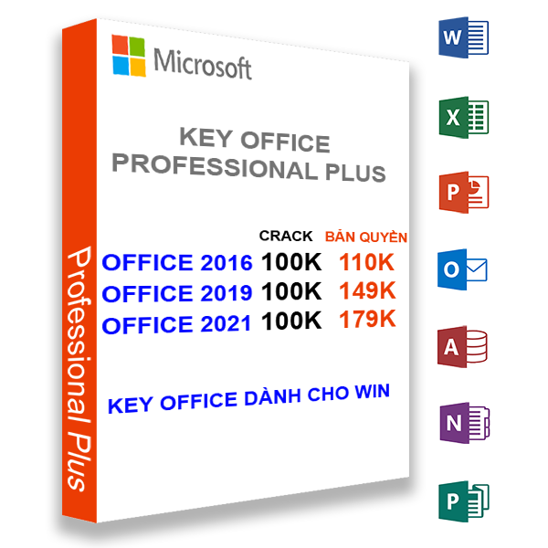 KEY OFFICE 2016 2019 2021 PRO PLUS VĨNH VIỄN (Kích Hoạt ByPhone) - Tạp hóa MMO
