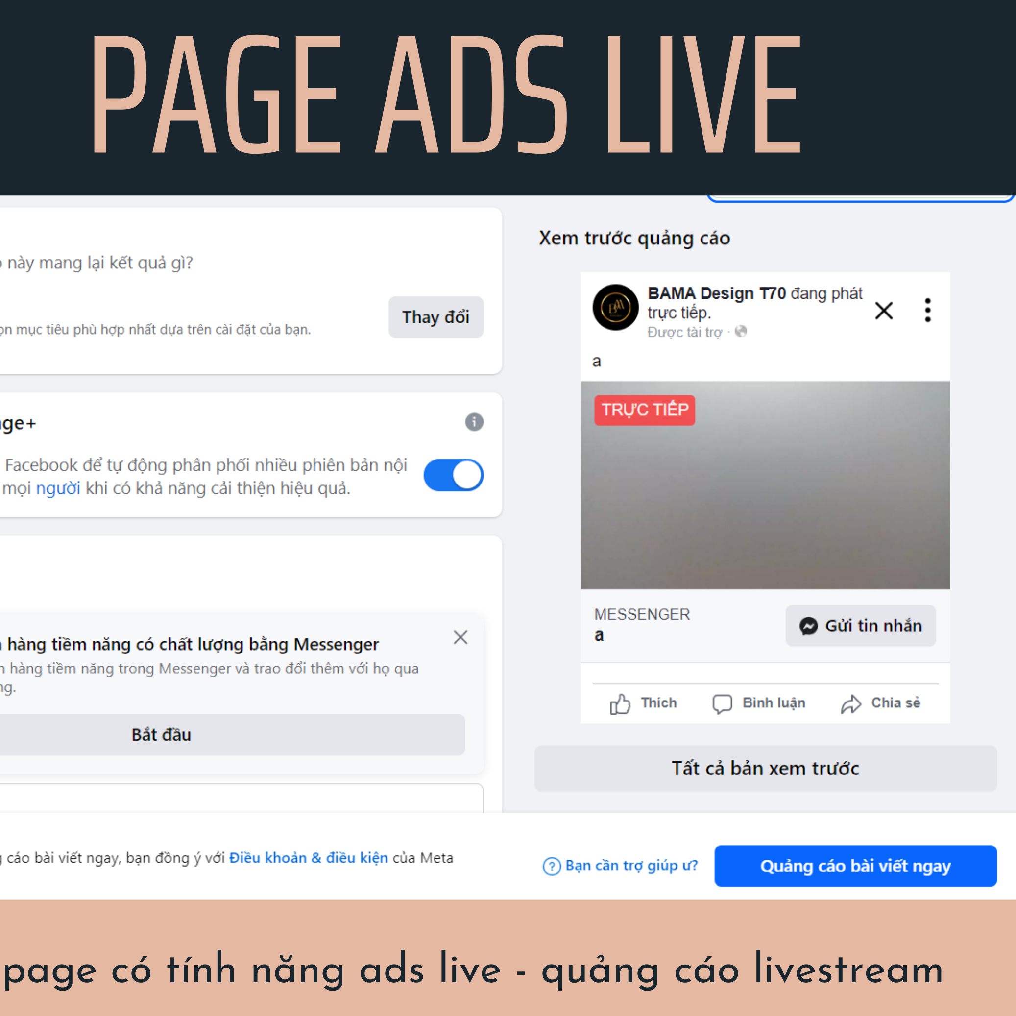 Page ads live uy tín - Tạp hóa MMO