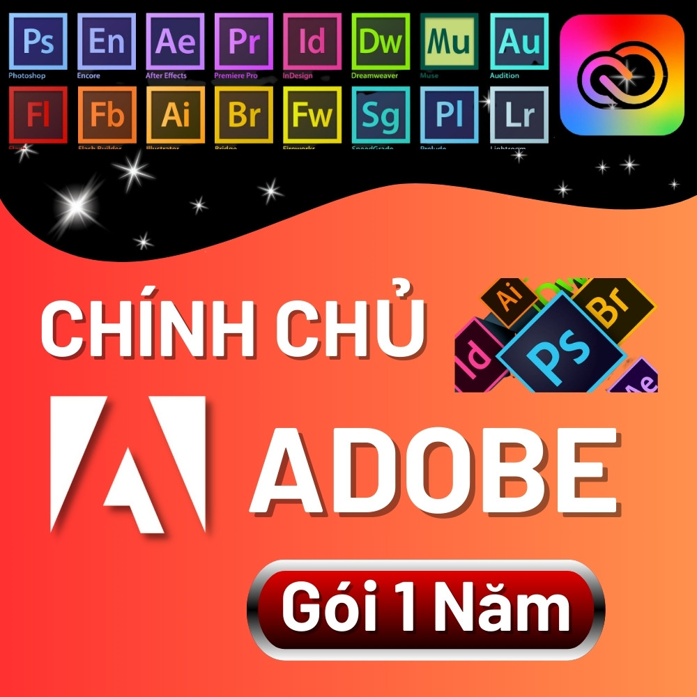 Tài khoản Adobe 1 năm Full App (Nâng chính chủ) mới nhất 2024 - Tạp hóa MMO