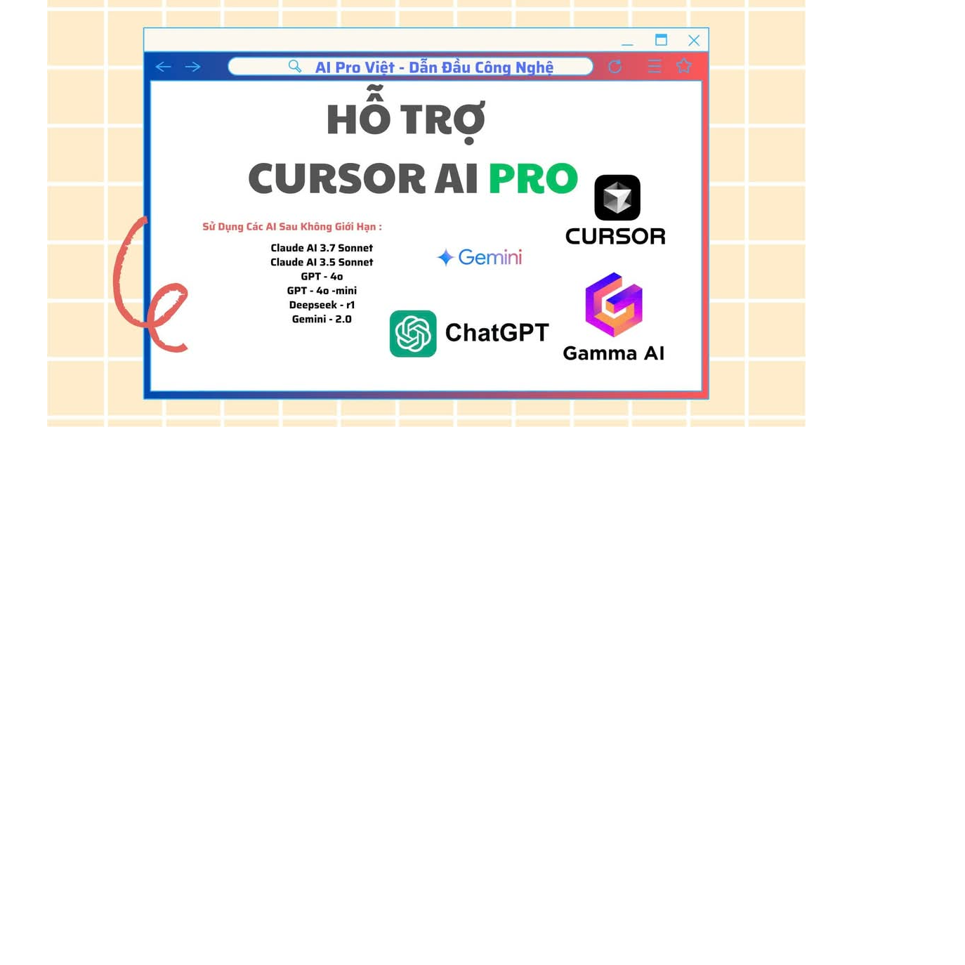 GÓI CURSOR AI PRO GPT/O3 MAX + CLAUDE 4 SONNET - Tạp hóa MMO