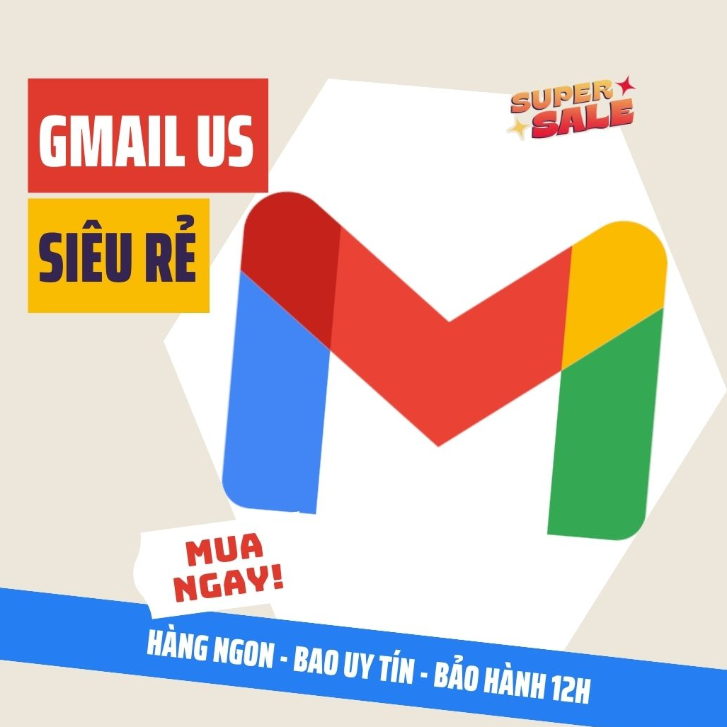Tài Khoản Gmail US. Tự reg. Uy tín giá rẻ - Tạp hóa MMO